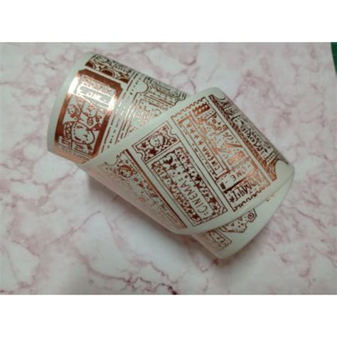 分裝 台灣原創 木田森果×初果文創 聯名紙膠帶 💕 票 👉 和紙 玫瑰金 蝦皮購物
