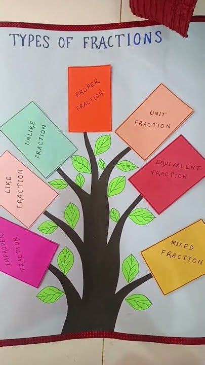 Maths Project Types Of Fraction Shorts In 2025 Math Projects Book