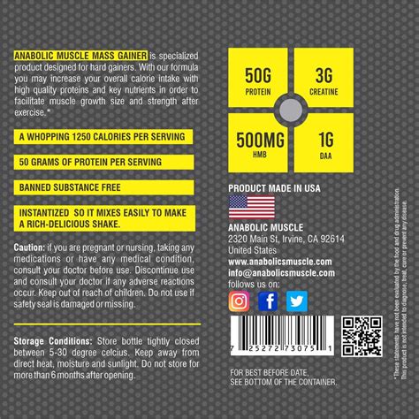 Muscle Gainer Premium Mass Builder Chocolate Ice Cream Anabolics Muscle