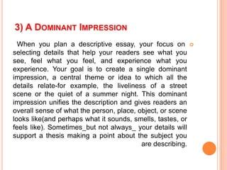 Descriptive Essay Writing Pptx