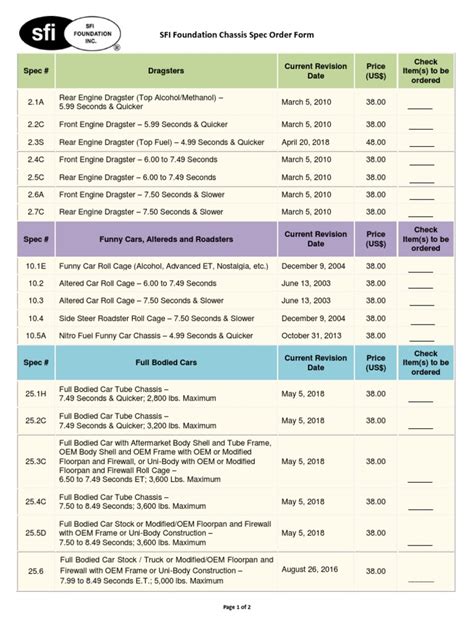 Chassis Spec Order Form Pdf American Express Visa Inc