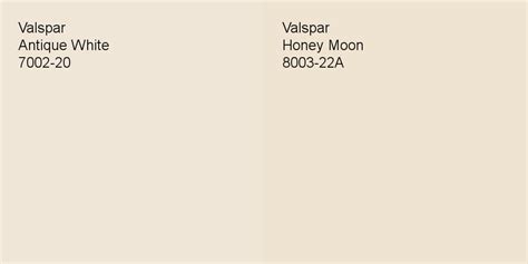 Valspar Antique White Vs Valspar Honey Moon Comparison