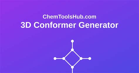 3d Conformer Generator Generate 3d Molecular Conformations Online Chemtoolshub
