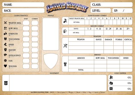 Character Sheet