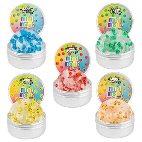 Buy Clear Mini Putty With Emojis Sensory Bouncing Fidget Play Putty For