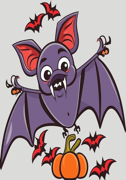 Scary Vampire Bats Clip Art Cartoon Vampire Bat And Speech Bubble In