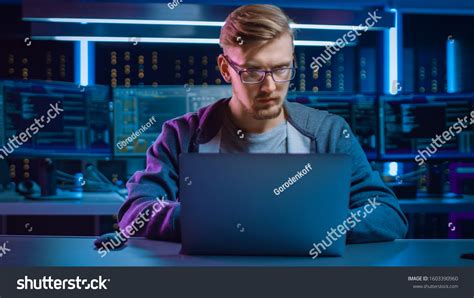 Software Developer Hacker Wearing Glasses Images Stock Photos Vectors Shutterstock