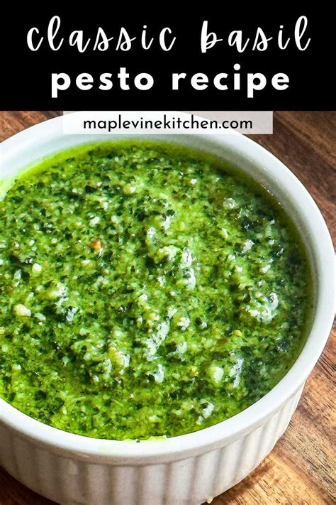 Just Your Basic Homemade Basil Pesto Recipe Artofit