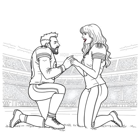Best Travis Kelce Coloring Pages Free Printable Pdf