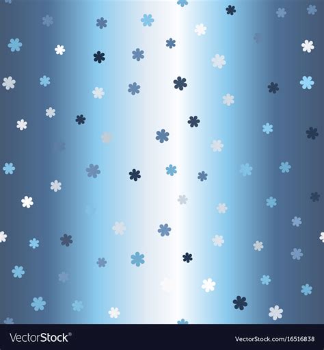Glowing Flower Pattern Seamless Gradient Vector Image