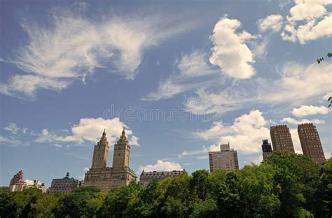 Edificios De Manhattan Del Central Park Usa Vistas Al Edificio
