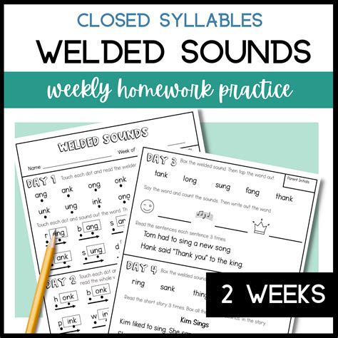 Welded Sounds Glued Sounds Decoding Practice And Fluency Homework Classful