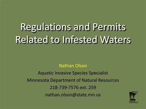 Ppt Ais Prevention Regulations For Infested Waters Permits