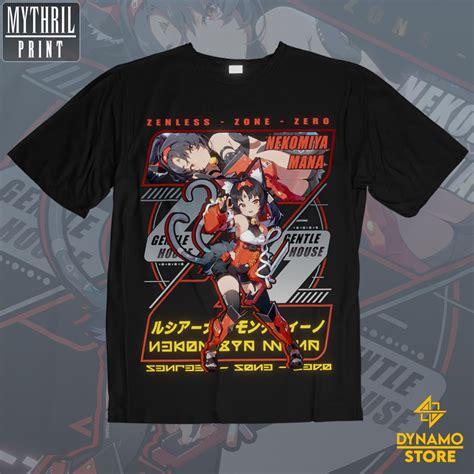 Nekomiya Maya Zenless Zone Zero Polera Mythril Print