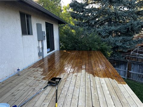 Staining My Cedar Deck With Ready Seal Stain Video — The Side Hustle