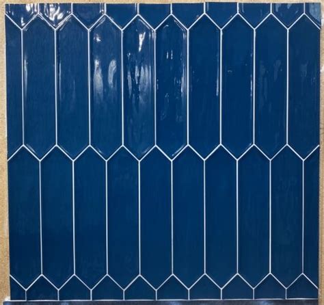 3” X 12” Roca Picket Flow Cosmic Sapphire Textured Ceramic