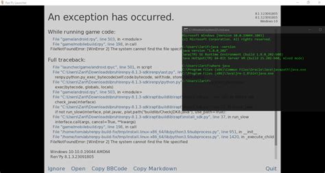 Error When Installing Sdk For Android Rrenpy