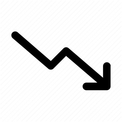 Decrease Down Arrow Performance Chart Stats Icon Download On