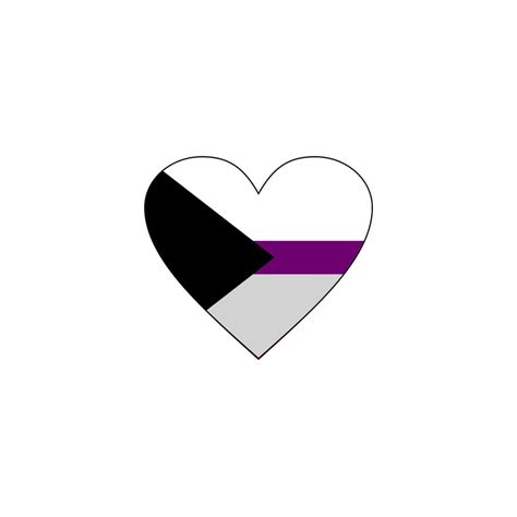 Demisexual Flag Heart Enamel Pin