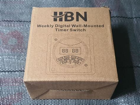 Hbn Weekly Programmable Electronic Digital Wall Mounted Timer Switch