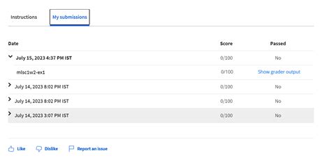 Unable To Upload My Response To The Week 2 Coding Assignment Kindly Help Supervised Ml