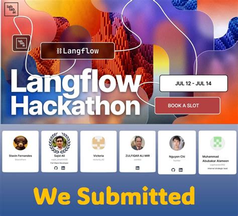 Hackathon Langflow Innovation Teamwork Success Tech Zulfiqar