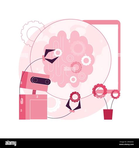 Technological Singularity Abstract Concept Vector Illustration
