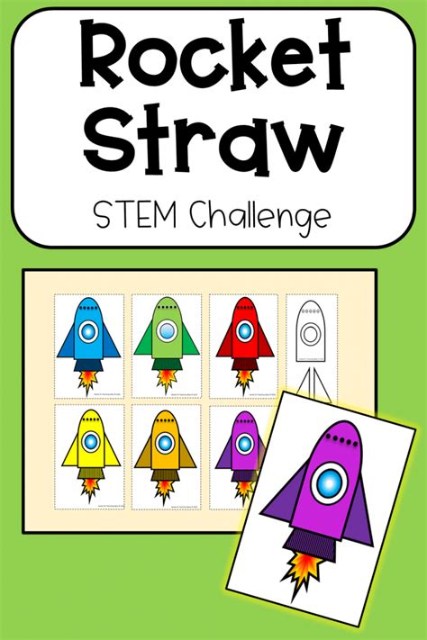 Stem Freebie Straw Rocket Stem Hands On Teaching Ideas