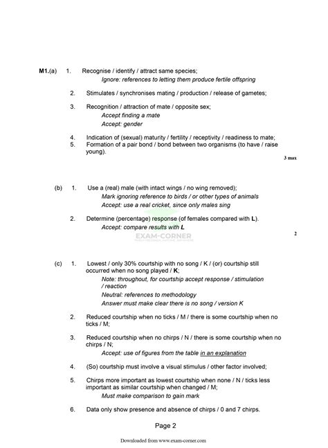 Species And Taxonomy Exam Corner
