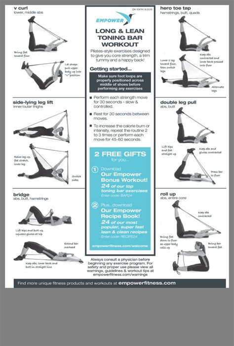 Pilates Bar Workout Chart Chart Reading Skills