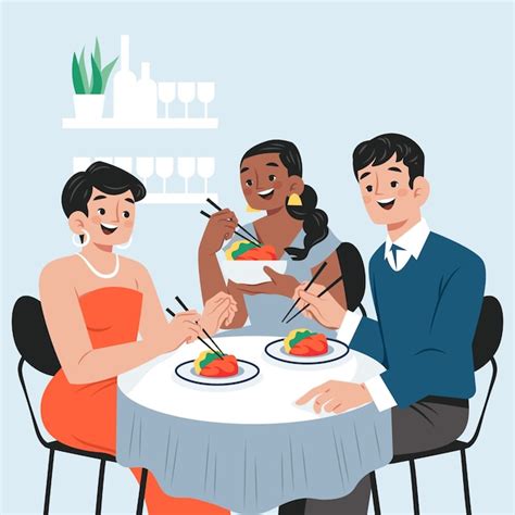 Progressive Dinner Vectors And Illustrations For Free Download