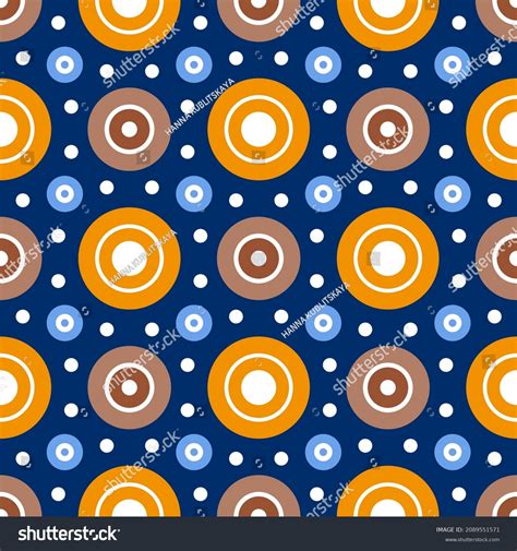 Seamless Geometric Pattern Circles Vector Art Stock Vector Royalty Free 2089551571 Shutterstock