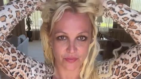 Britney Spears Nearly Spills Out Of A Leopard Bodysuit As She Twirls To