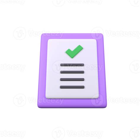 Validity Data Isolated 3d Render Icon Illustration 53407293 Png