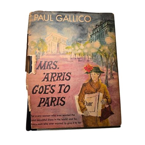 Mrs Arris Goes To Paris By Paul Gallico Hardcover Book First Edition