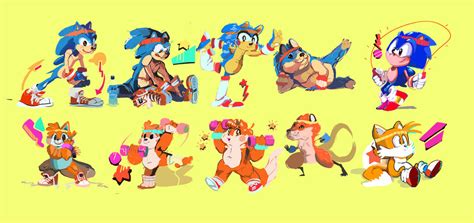Sonic The Hedgehog Radical Workout By Penbee On Deviantart