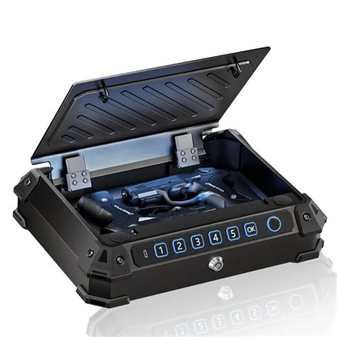 Explosion Alloy Steel Pistol Safe Case With Led Ligfhtpadded Foam