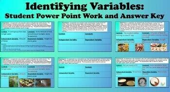 Identifying Variables Control Constant Independent Dependent Power Point