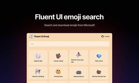 Fluent Ui Emoji 搜索并下载新的 Microsoft 表情符号 搞英语 → 看世界
