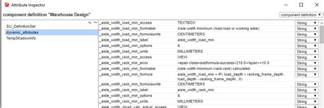 Capture Component Options From Dynamic Component Dynamic Components SketchUp Community
