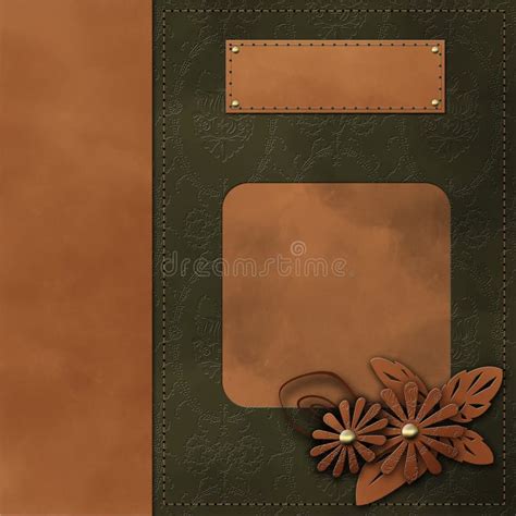 Classical Book Cover With Decorative Elements Stock Illustration