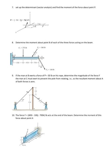Solved 7 Set Up The Determinant Vector Analysis And Find