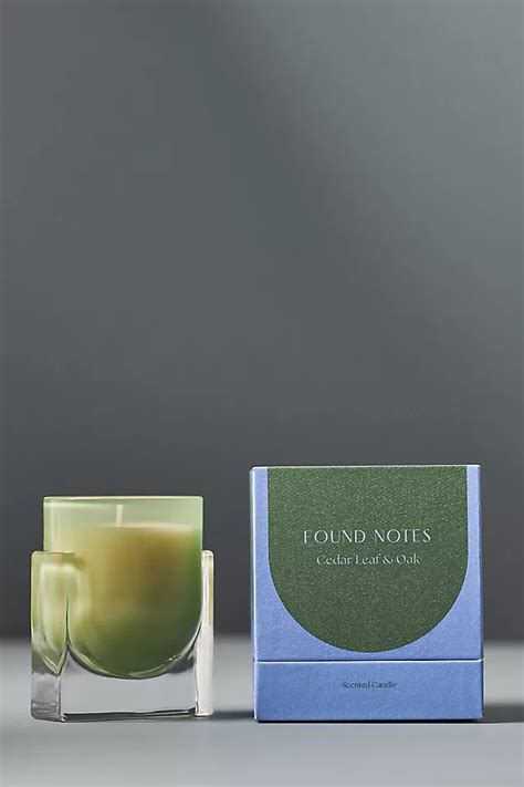 Found Notes Cedar Leaf And Oak Boxed Candle Anthropologie Uk