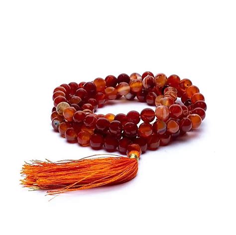 Arcaburu Mala In Corniola 108 Pietre 8mm