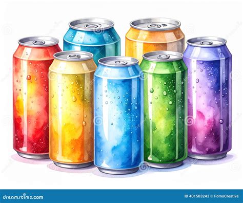 Group Of Cans For Reuse And Recycle Generative Ai Royalty Free Stock