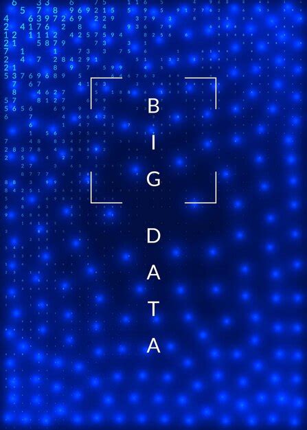 빅데이터 시각화를 위한 양자 컴퓨팅 배경 기술 프리미엄 벡터