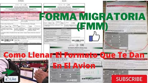 Multiple Immigration Form Fmm Printable