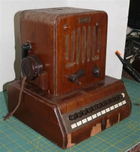 Rare 1930s Executone Wood Intercom Two Way Speaker Control New York