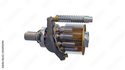 Hydraulic Axial Piston Pump Animation In This Animation The Swash