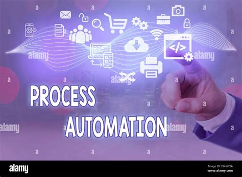 Conceptual Hand Writing Showing Process Automation Concept Meaning Transformation Streamlined
